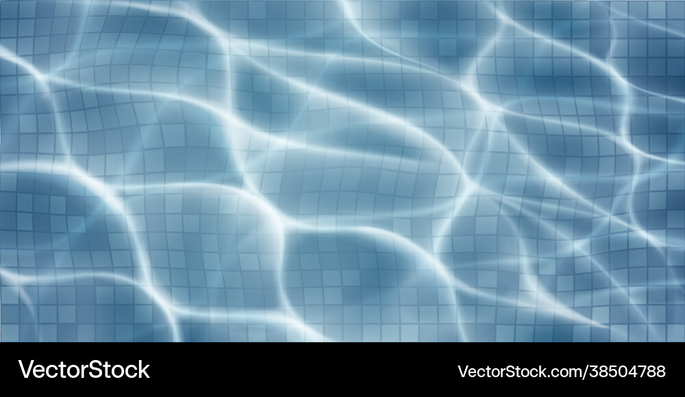Swimming pool background with ripples on water Vector Image