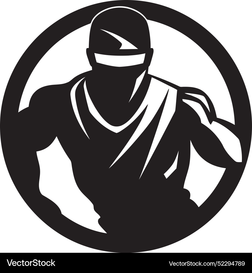 A skillful black sports iconelegance Royalty Free Vector