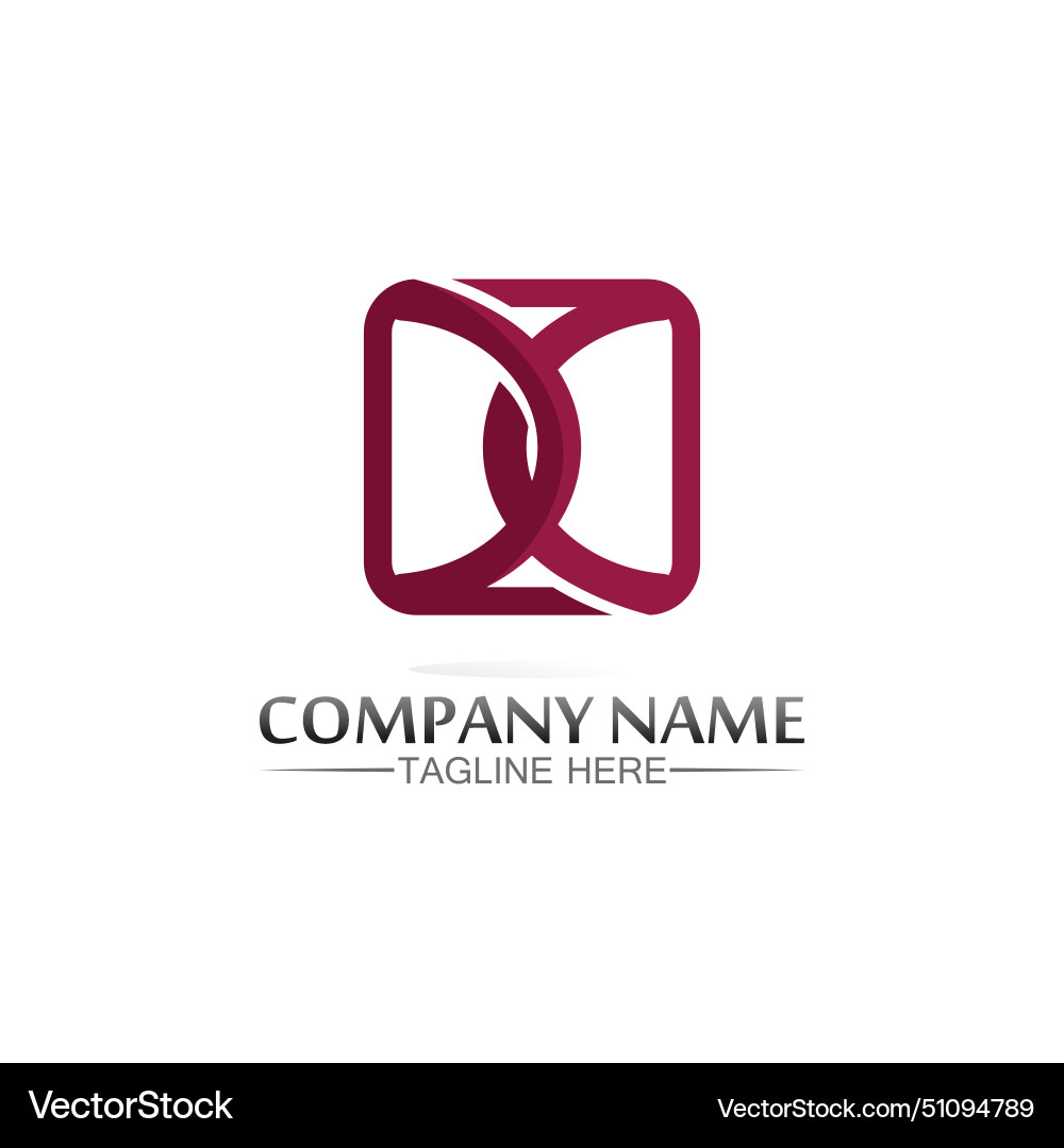 X logo and letter template design graphic Vector Image