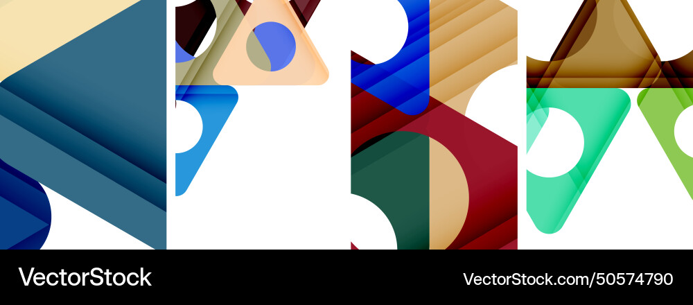 Abstract background set featuring captivating Vector Image