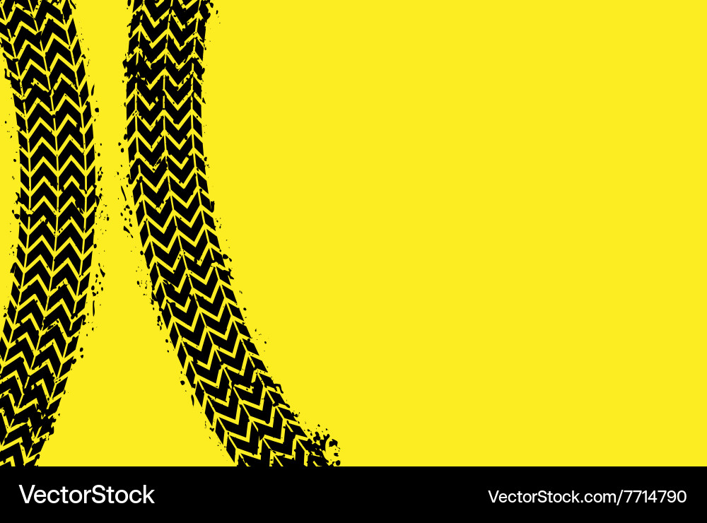 Wheel track asphalt Royalty Free Vector Image - VectorStock