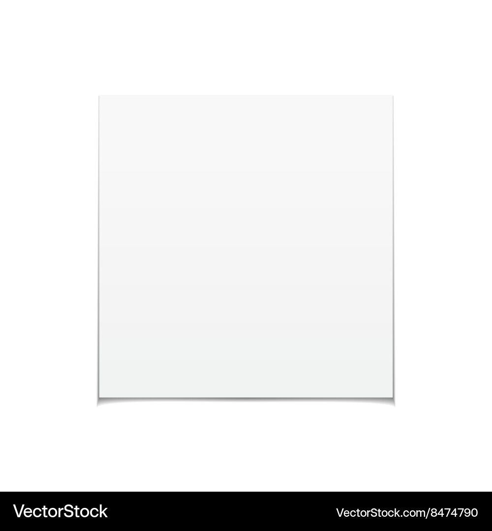 White sheet of paper Royalty Free Vector Image
