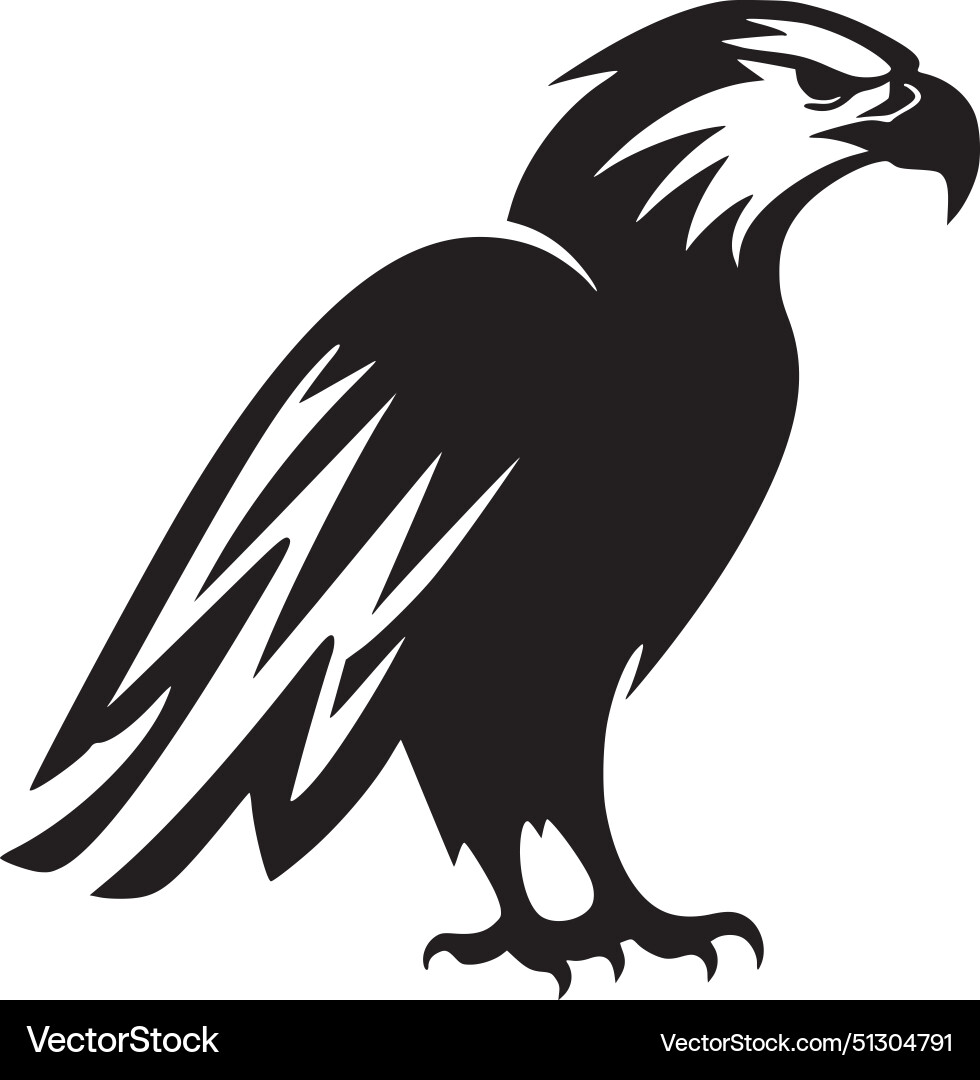 Eagle - minimalist and simple silhouette Vector Image