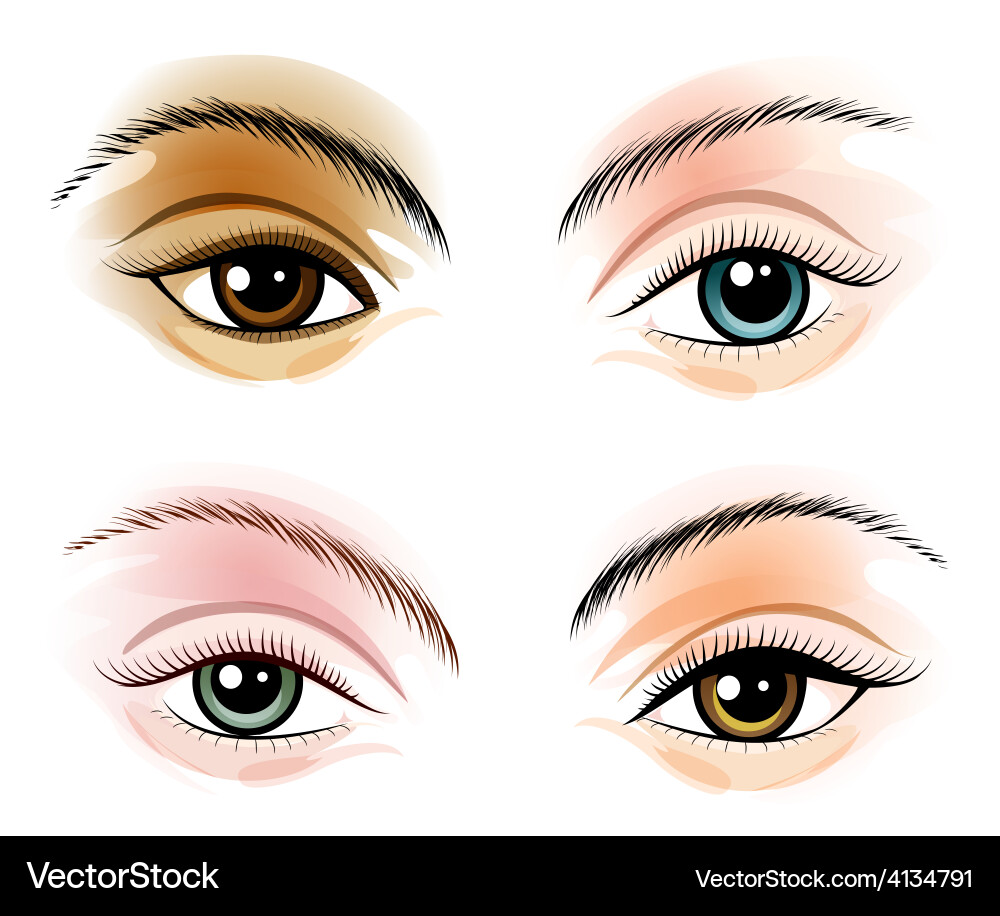 Eye set Royalty Free Vector Image - VectorStock