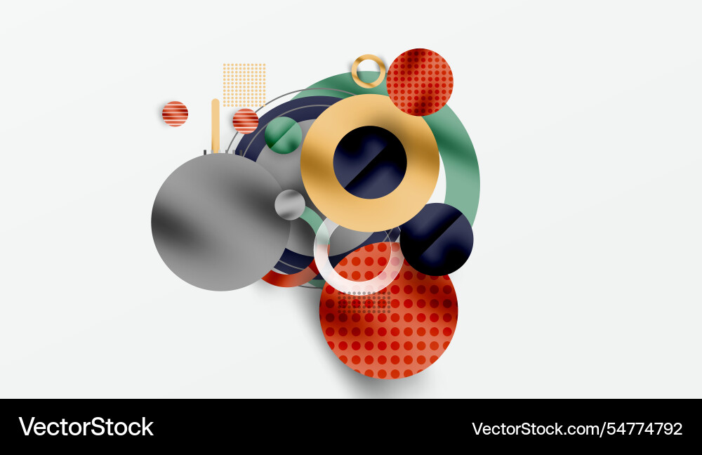 Abstract geometric background with overlapping Vector Image