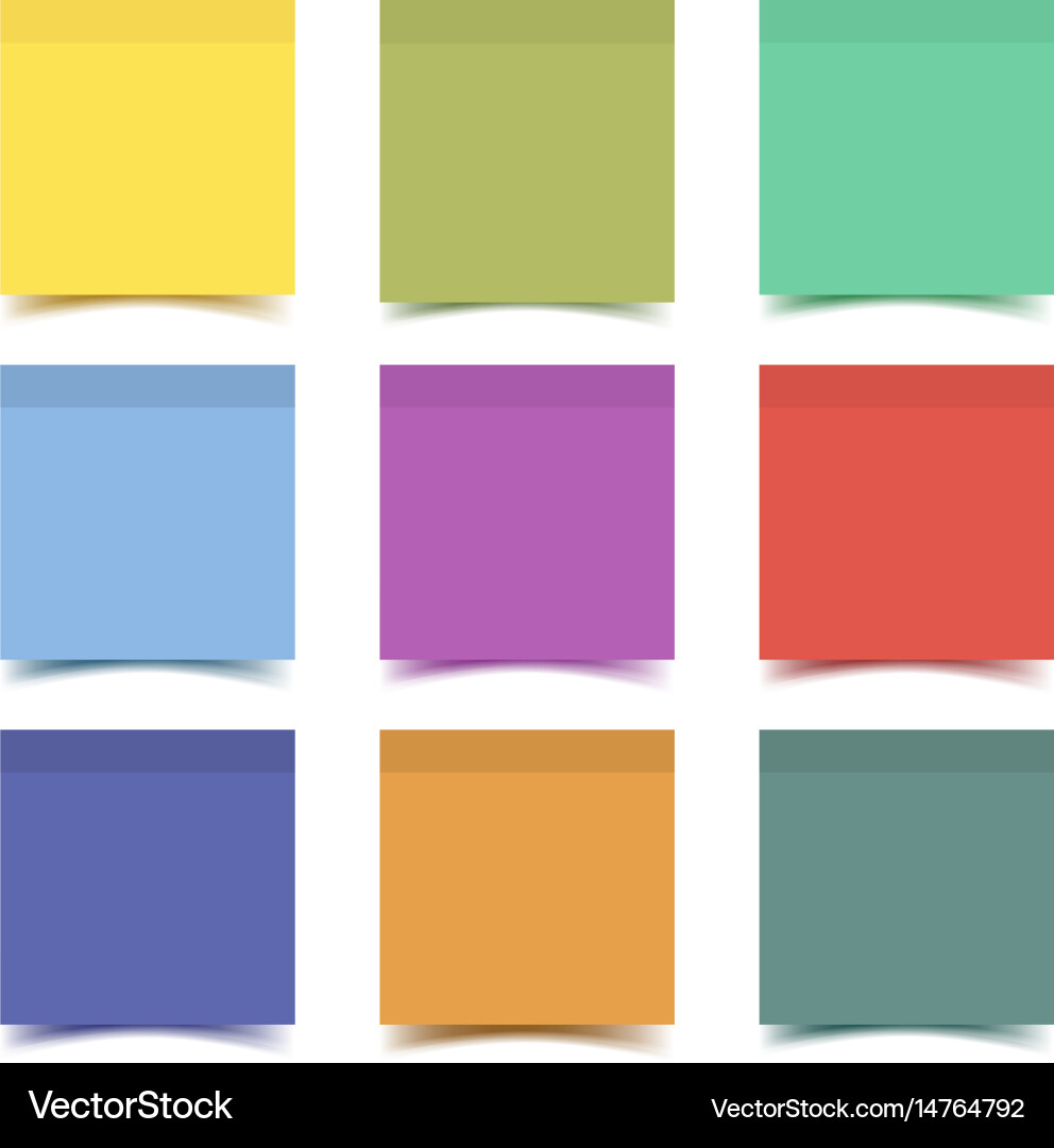 Sticky Notes Collection Royalty Free Vector Image