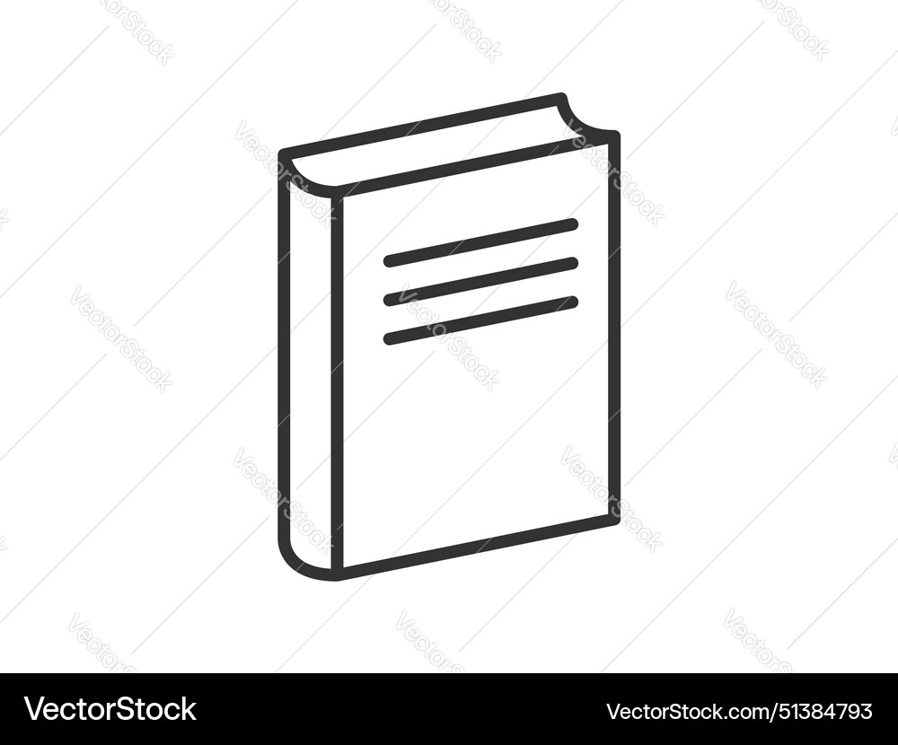 A library theme icon with book Royalty Free Vector Image