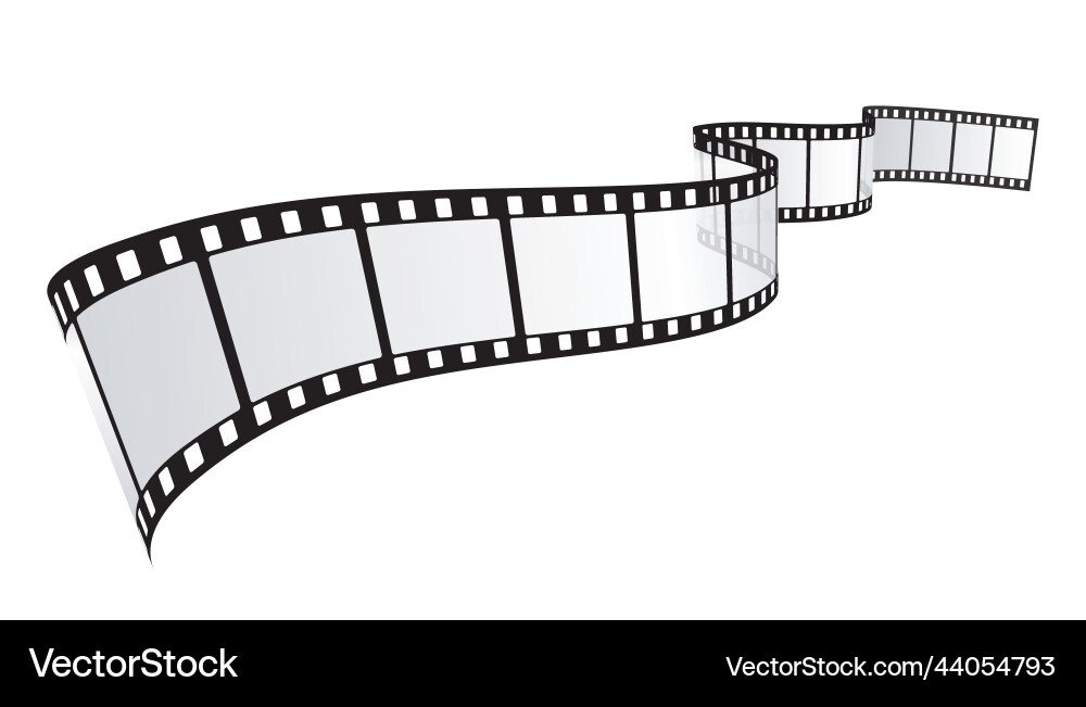 Blank film strip isolated on white background Vector Image
