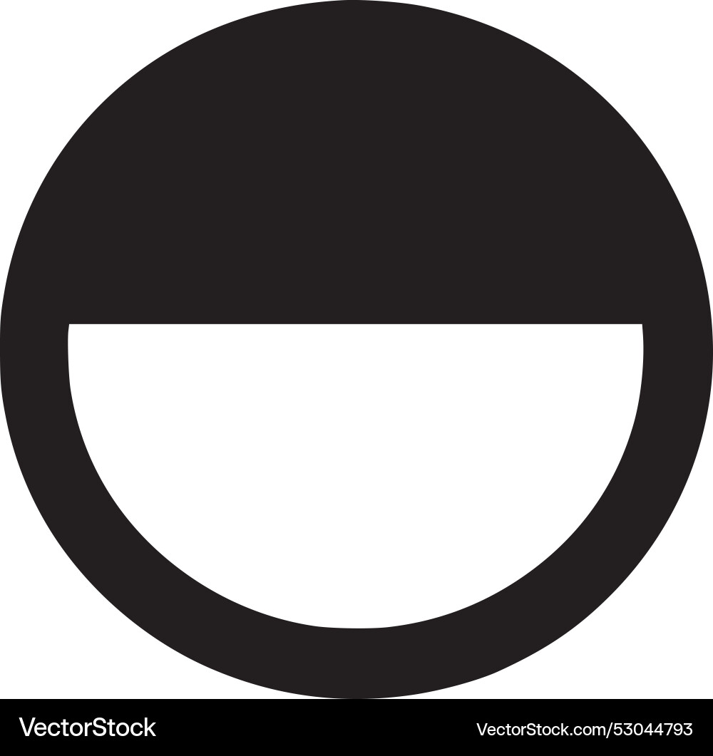 Circle - minimalist and flat logo Royalty Free Vector Image