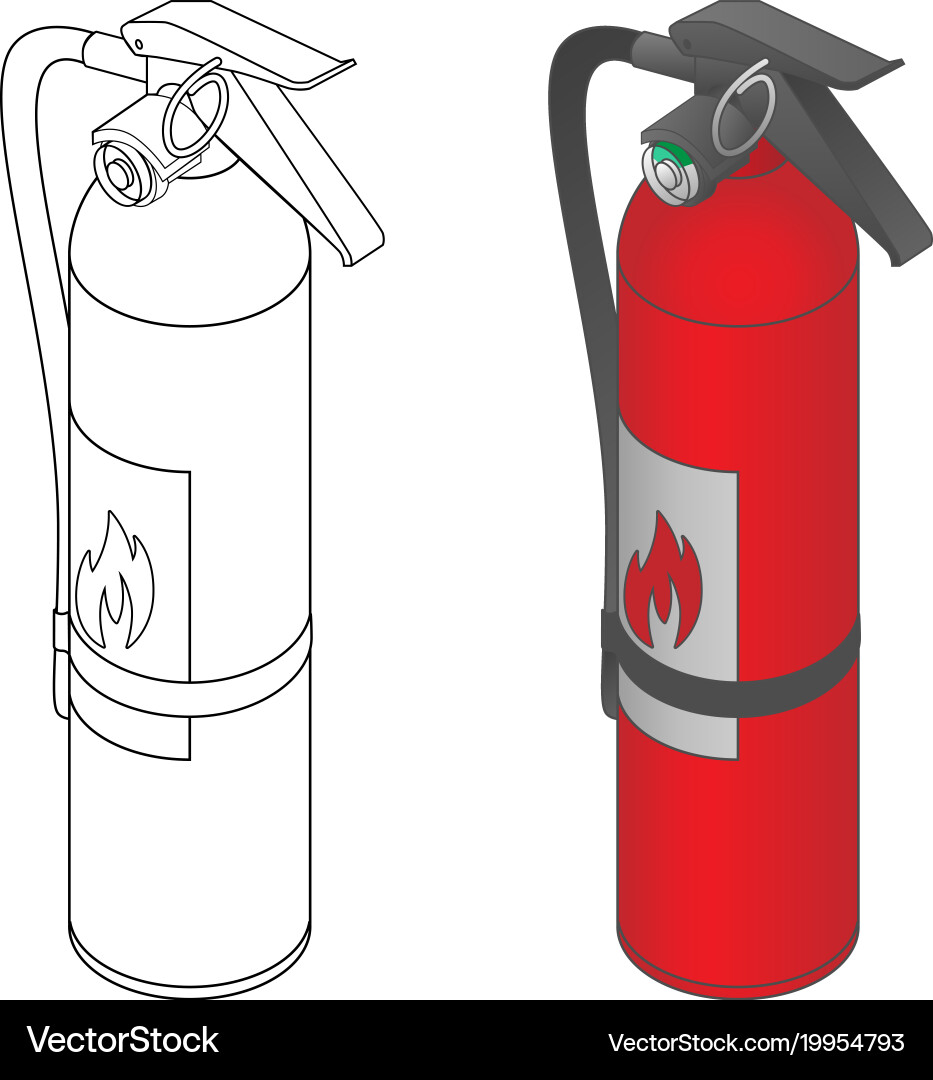 Fire extinguisher Royalty Free Vector Image - VectorStock