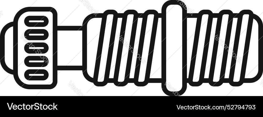 Metal screw element connecting detail icon Vector Image