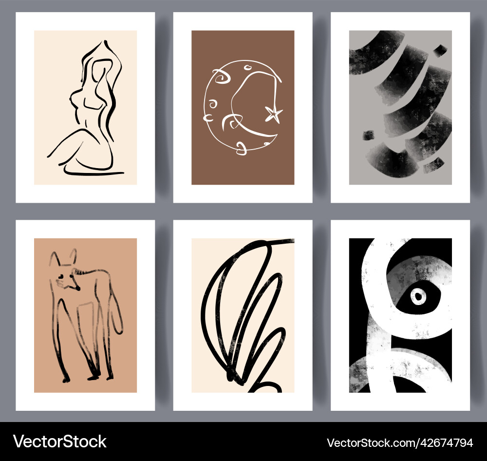 Abstract Modern Art Prints - Minimalist Collection