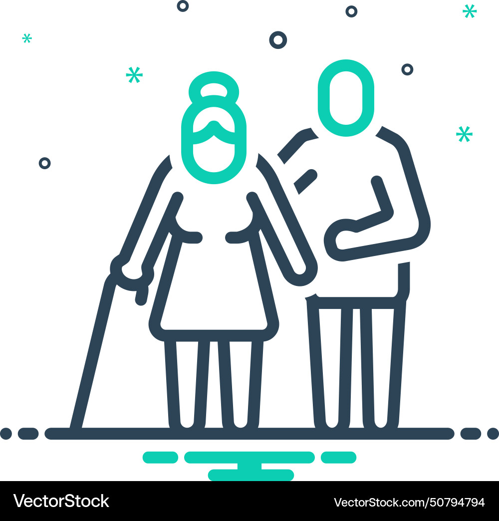 Caregiver Royalty Free Vector Image - VectorStock