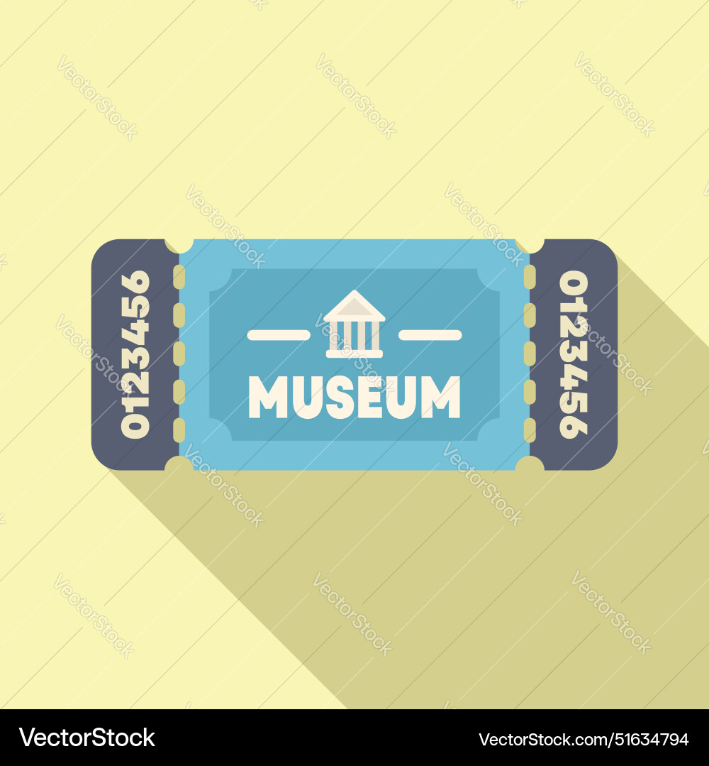 Museum ticket admit one allowing entry for viewing