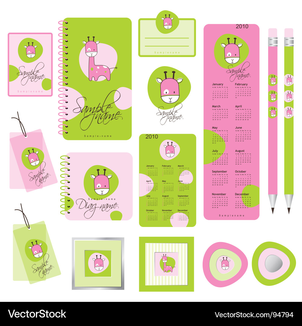 School set Royalty Free Vector Image - VectorStock