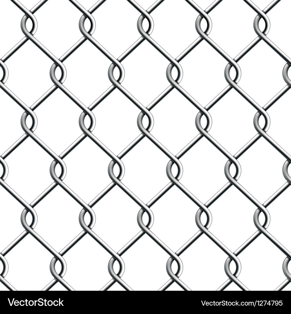 Metal Chain Link Fence Royalty Free Vector Image