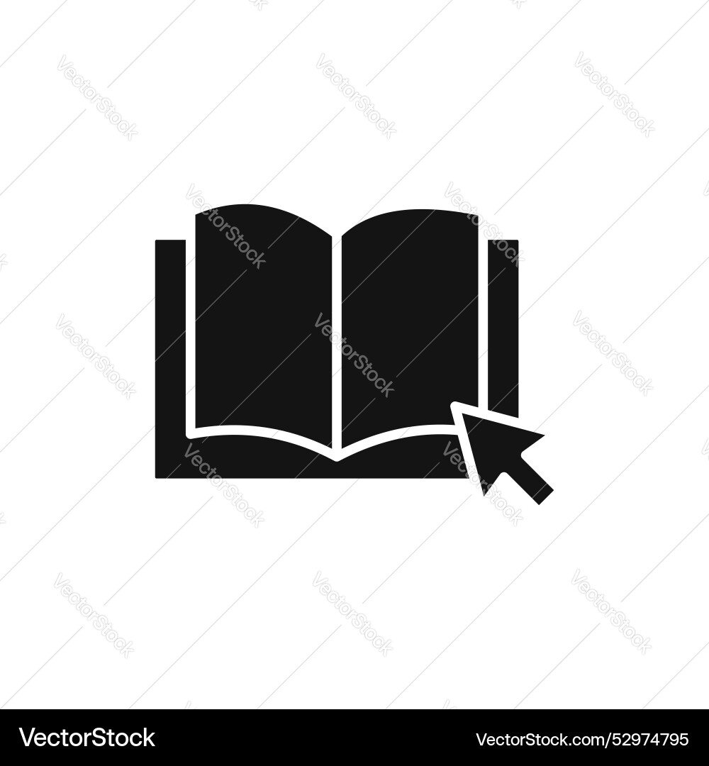 Online library icon symbol on white background Vector Image