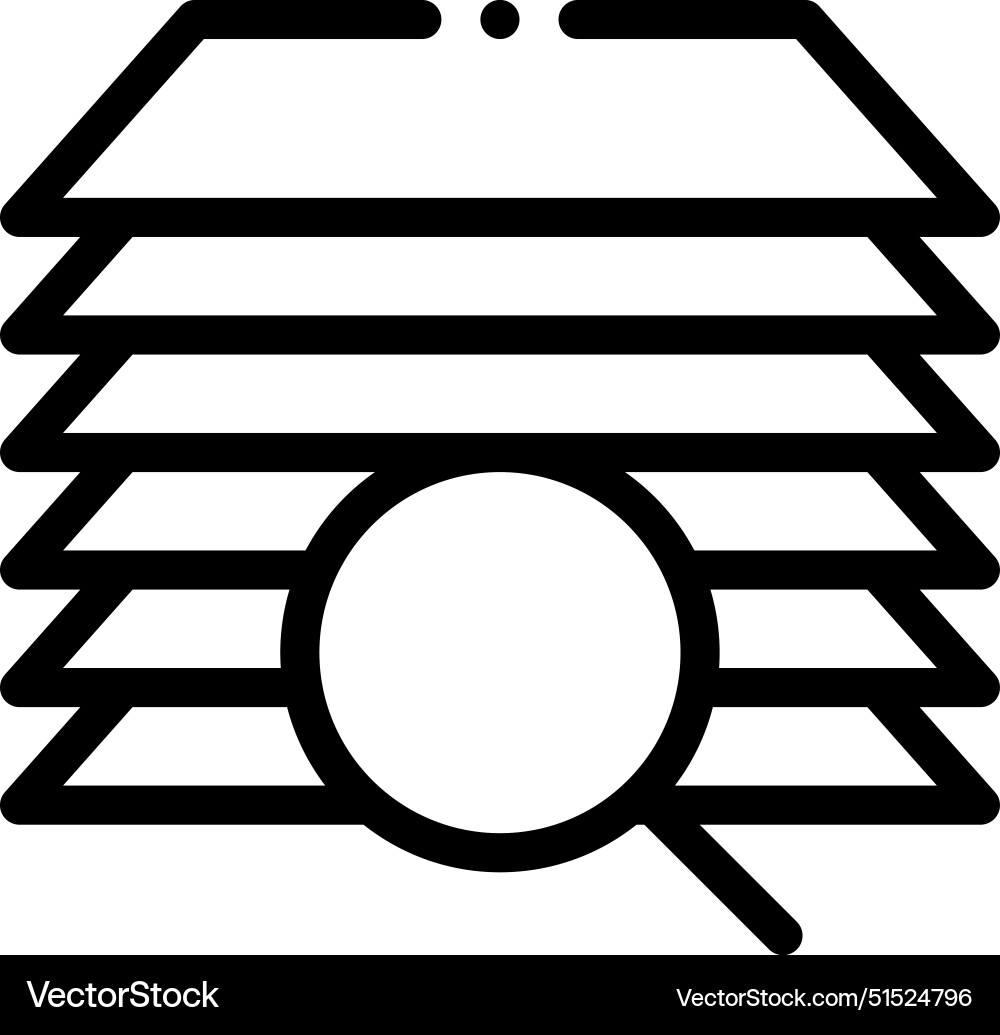 Blank icon thin linear style design isolated Vector Image