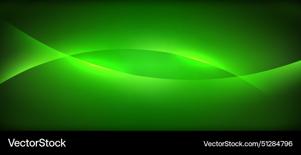 Electric blue wave on green background resembles Vector Image