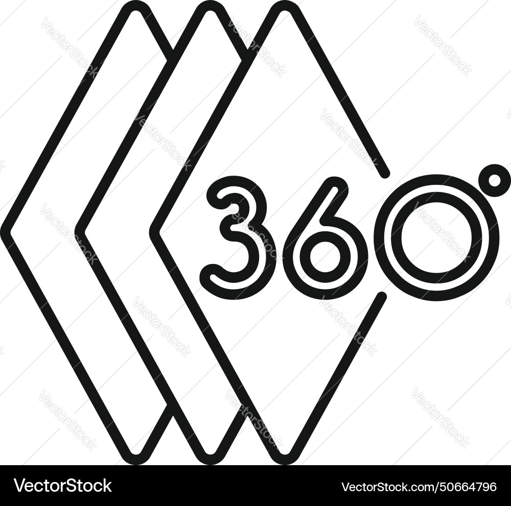 Museum virtual tour icon outline control Vector Image