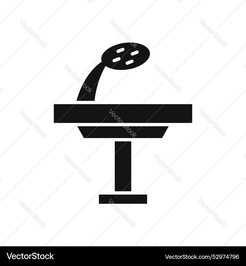 Operating table icon symbol on white background Vector Image