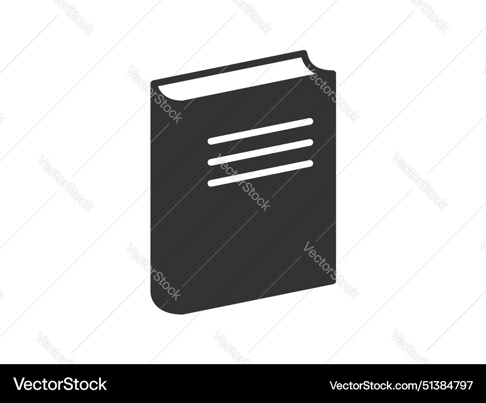 A library theme icon with book Royalty Free Vector Image