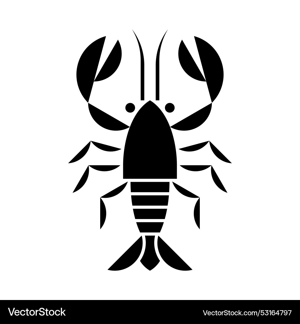 Crayfish logo Royalty Free Vector Image - VectorStock