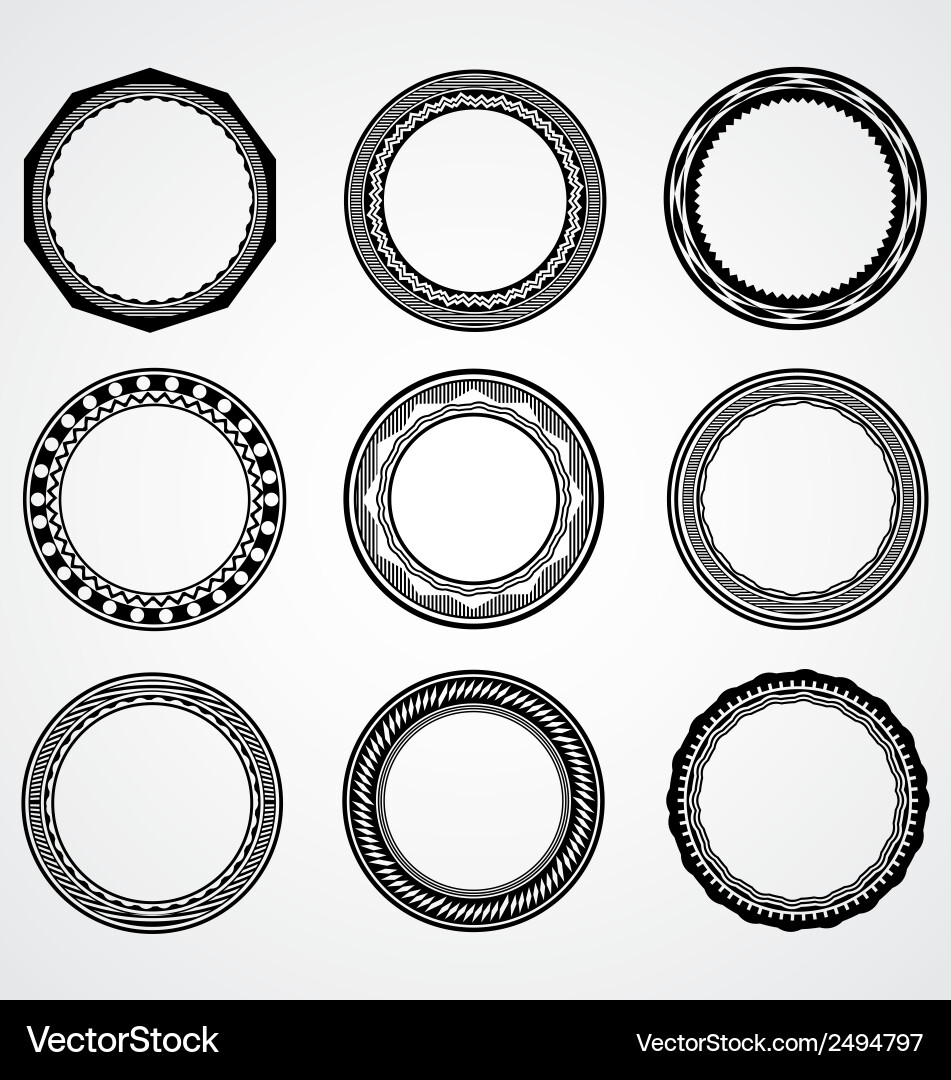 Decorative circle Royalty Free Vector Image - VectorStock