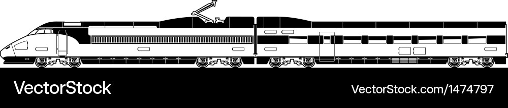 High speed train Royalty Free Vector Image - VectorStock