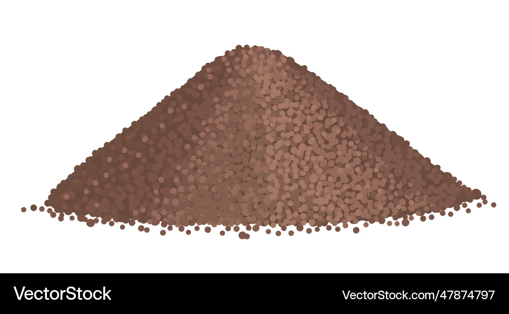 Pile of soil Royalty Free Vector Image - VectorStock