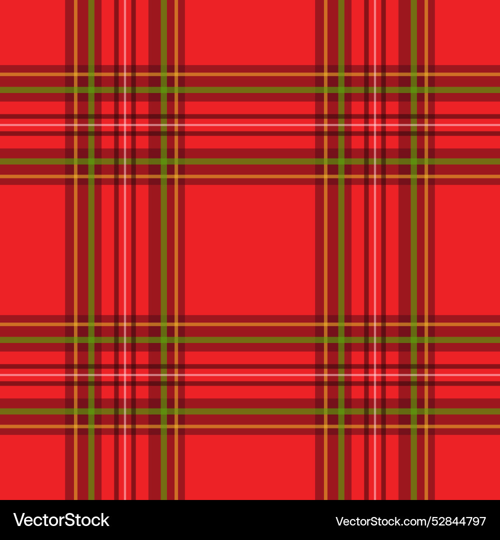 Red and green tartan plaid seamless pattern Vector Image