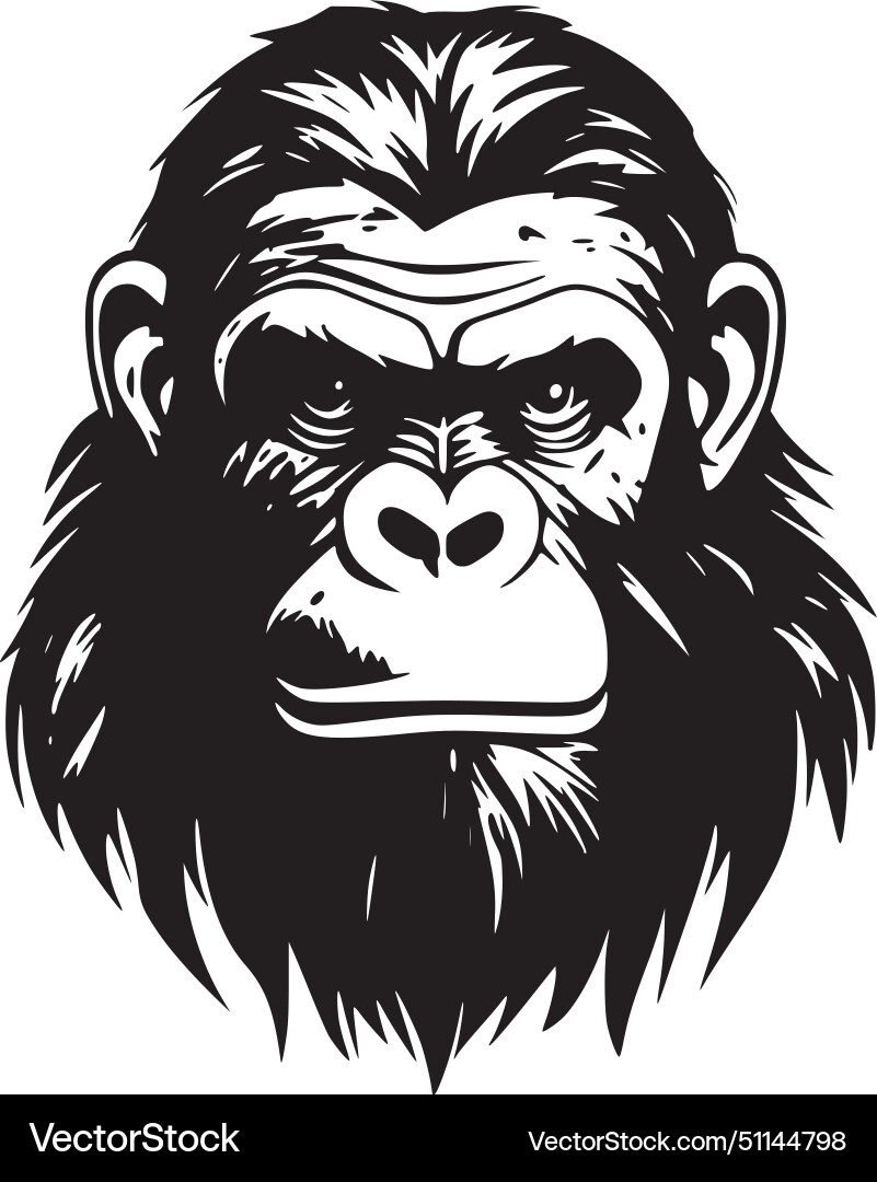 Chimpanzee - high quality logo - ideal for Vector Image