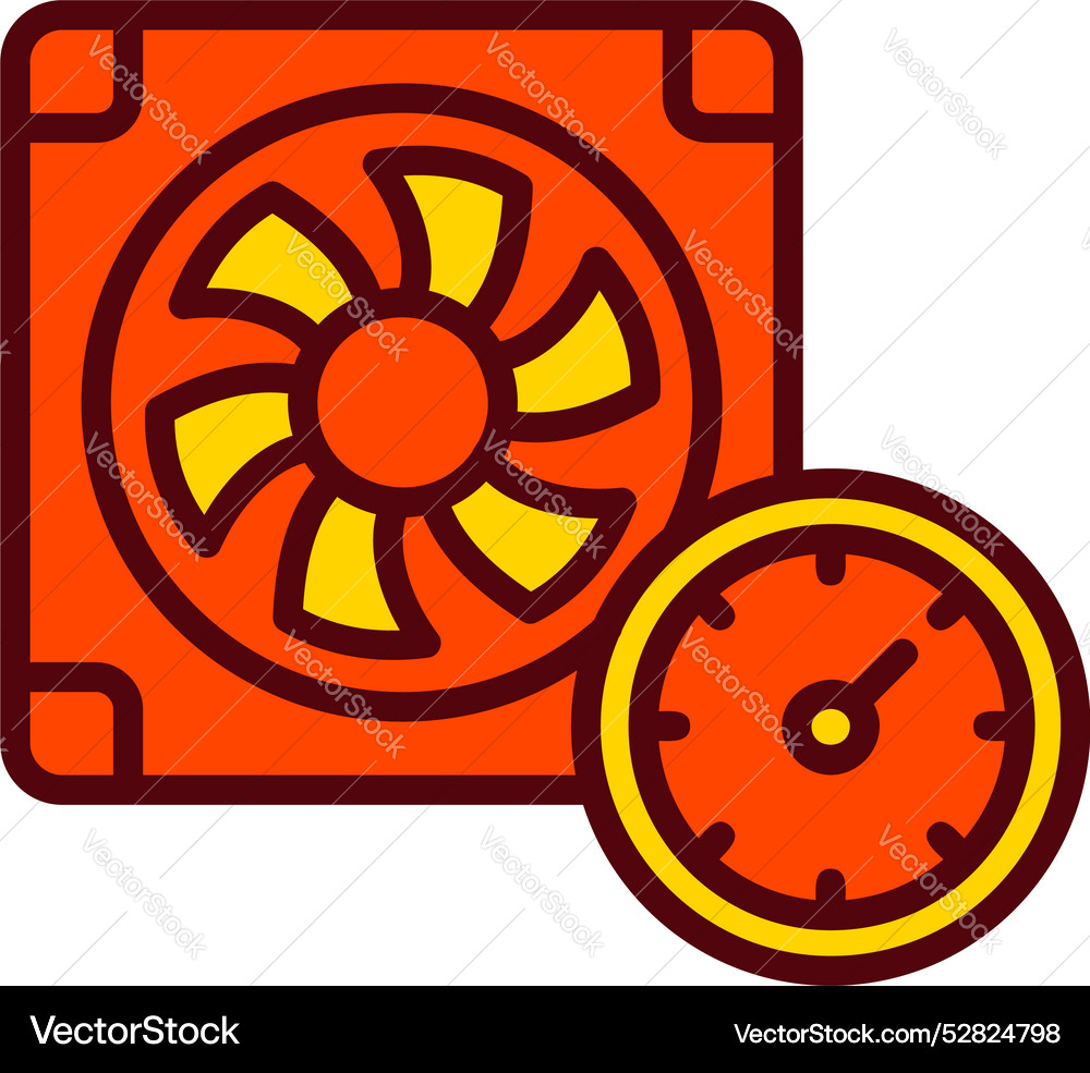 Fan speed icon design Royalty Free Vector Image