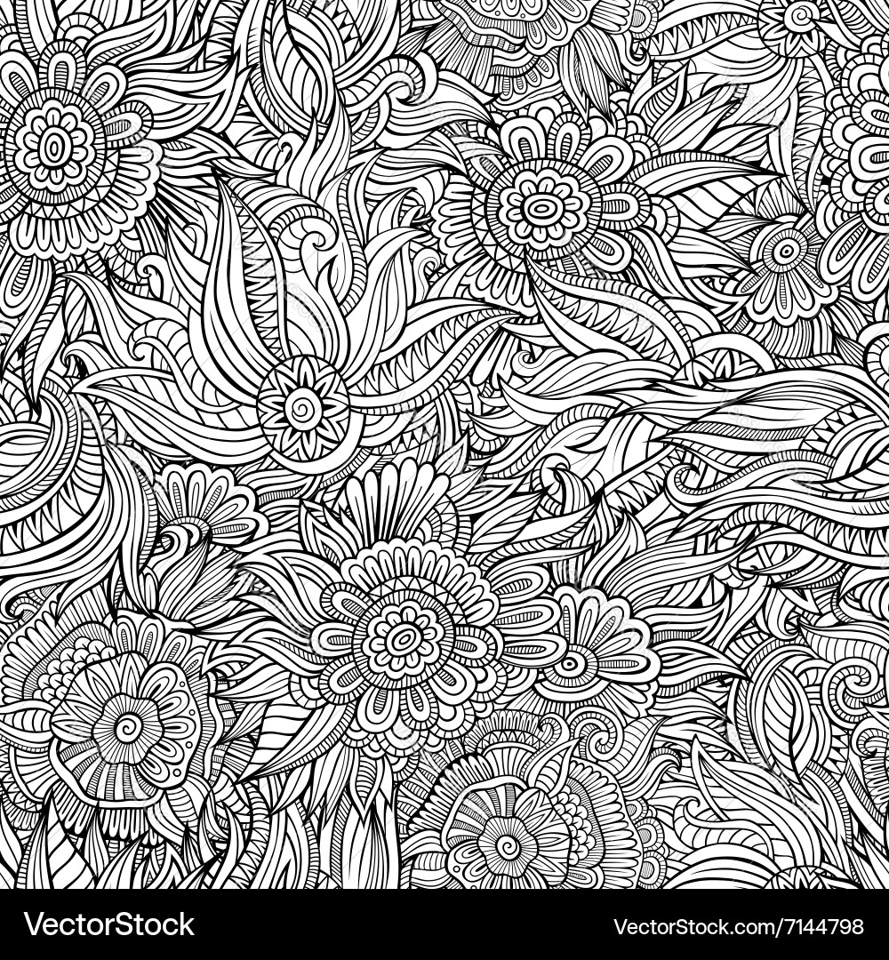 Floral Ornamental Pattern Royalty Free Vector Image