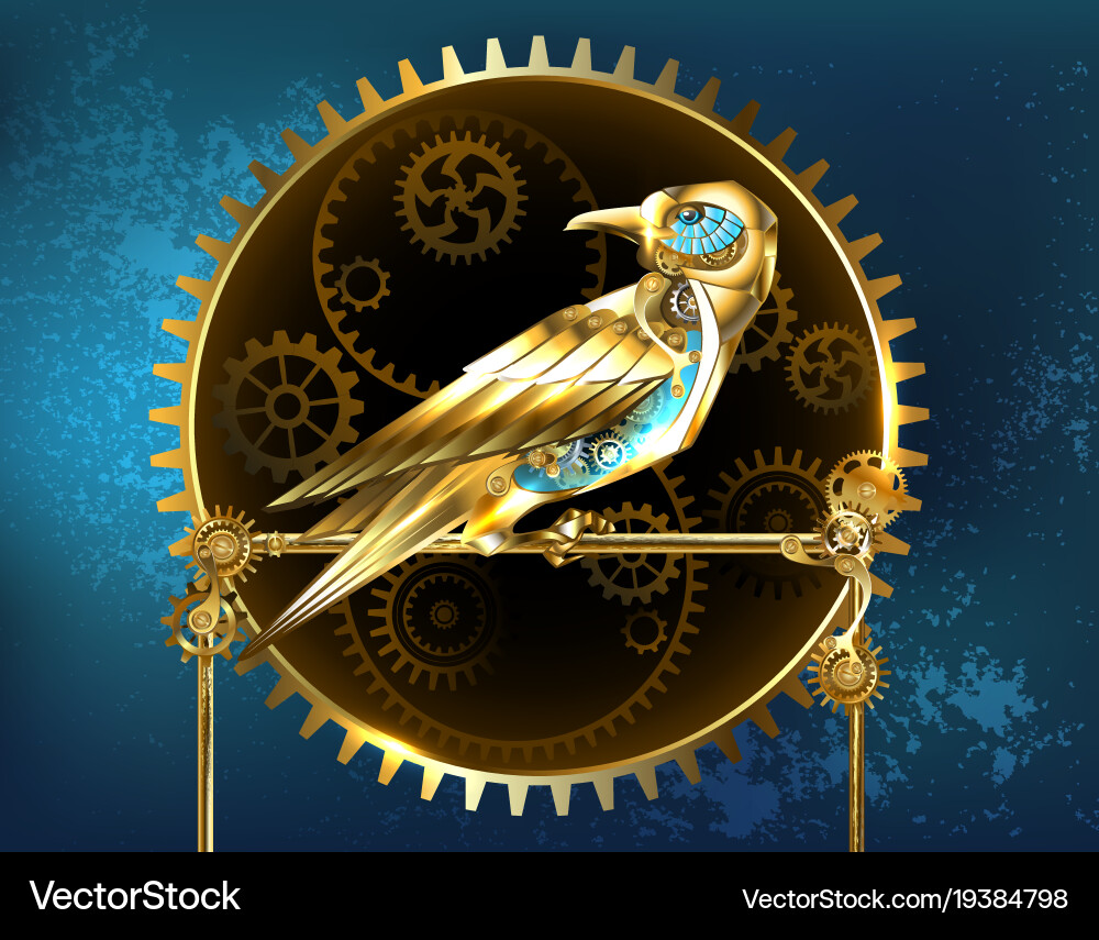 Mechanical bird Royalty Free Vector Image - VectorStock