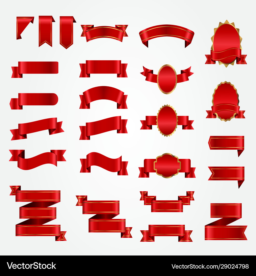 Ribbons badges design Royalty Free Vector Image