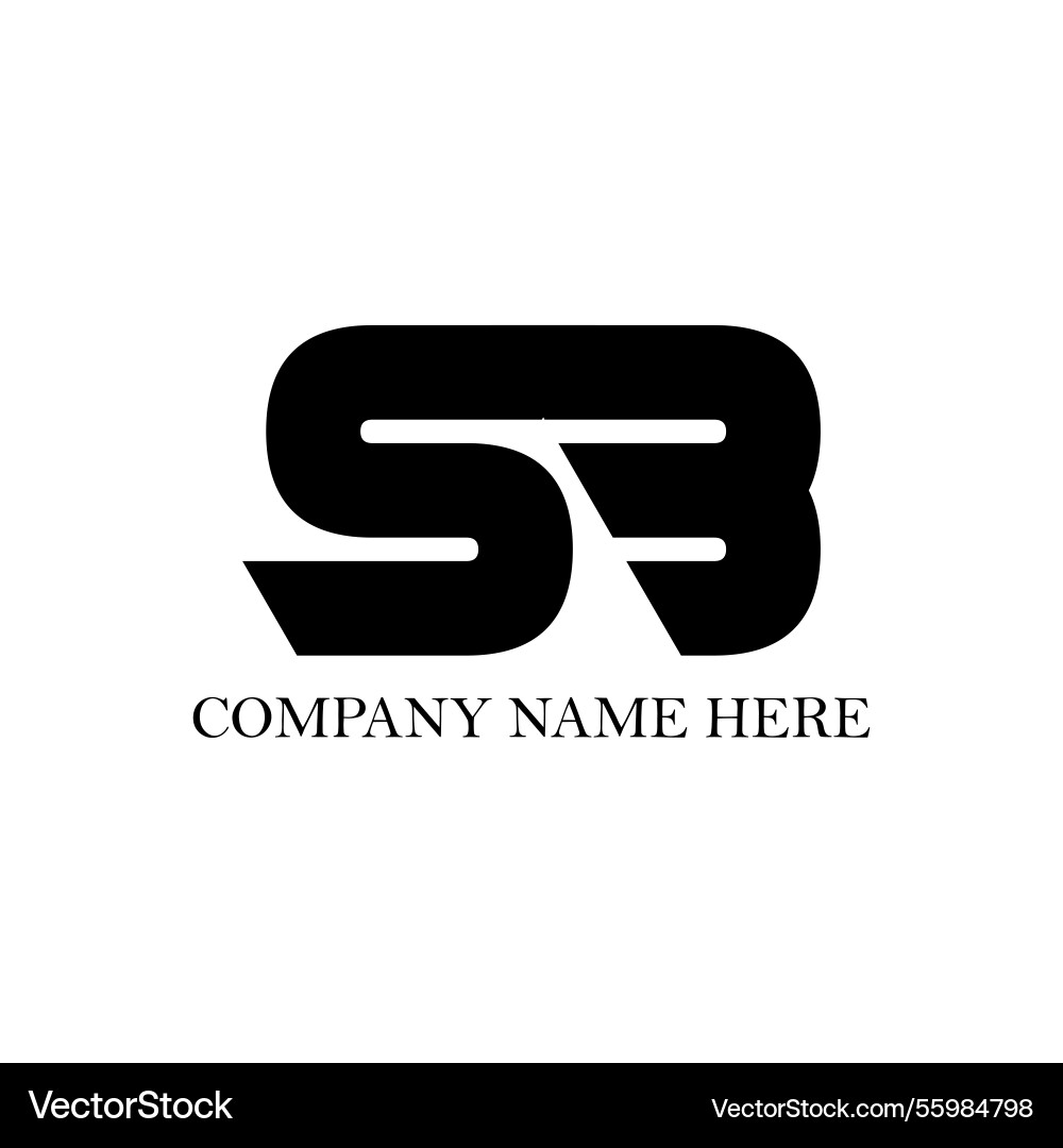 Sb logo design Royalty Free Vector Image - VectorStock