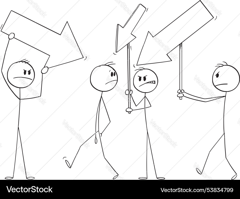 Cartoon Crowd Angry Vector Images (over 710)