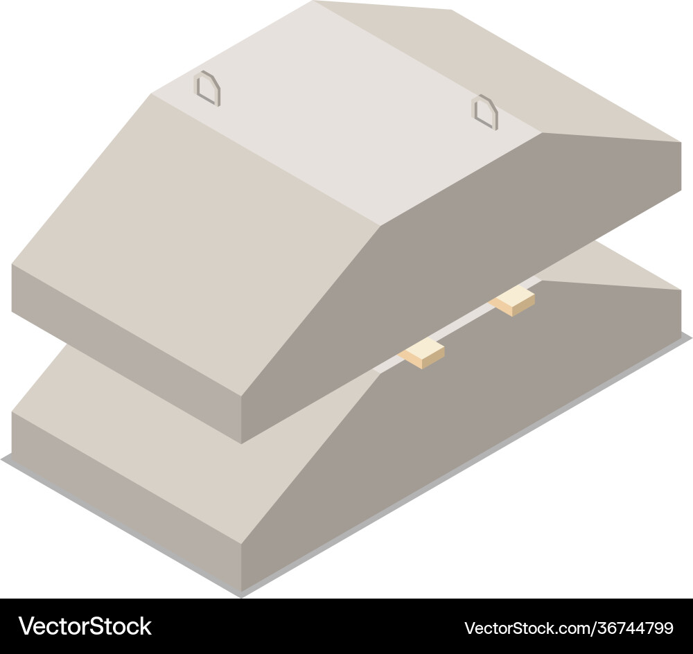 Concrete production goods composition Royalty Free Vector