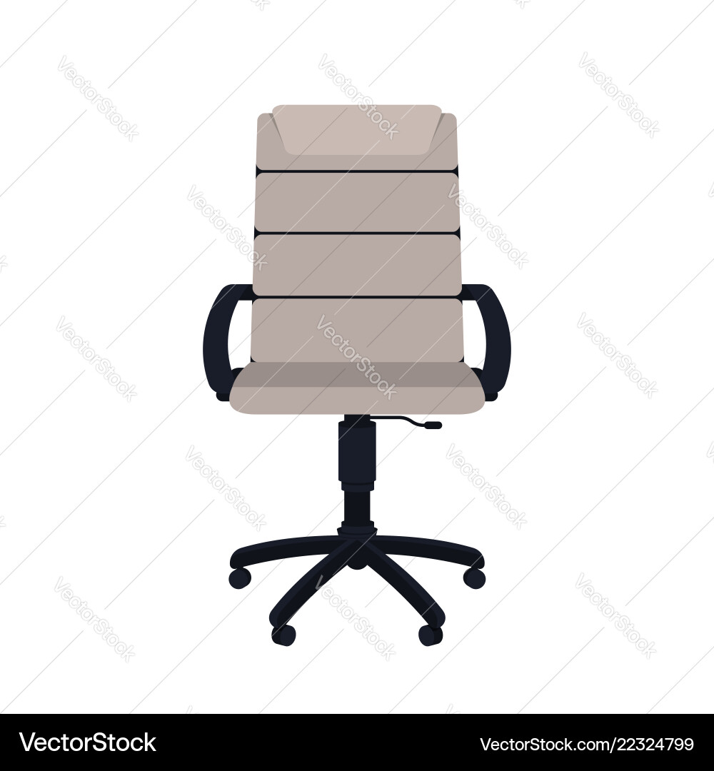 Empty office chair isolated on white background Vector Image