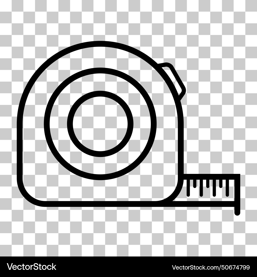 Measurement tape icon measure tool concept design Vector Image