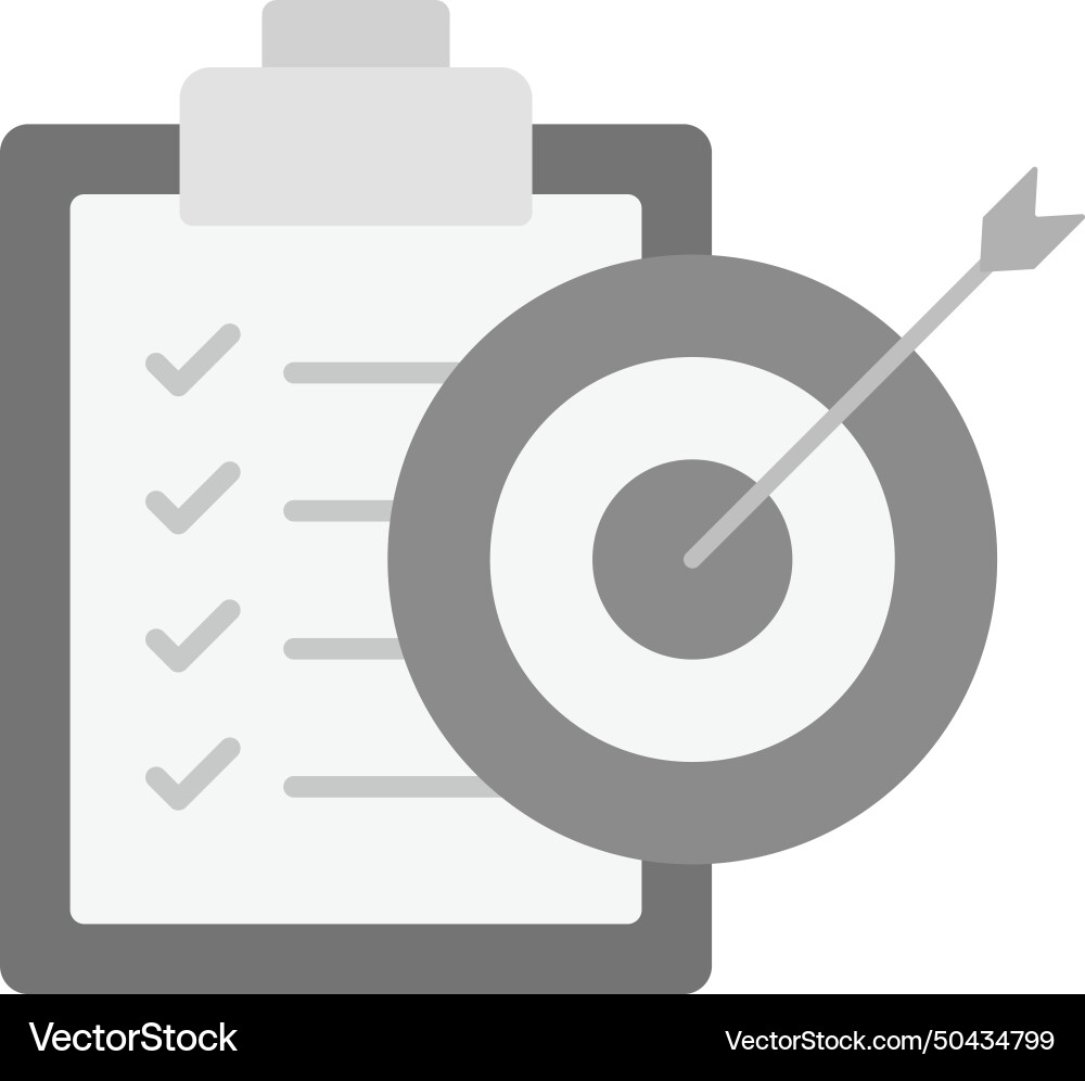 Set goals icon image Royalty Free Vector Image