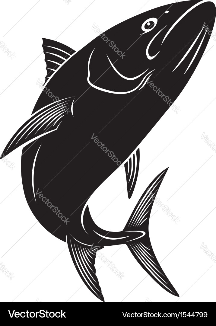 Tuna fish Royalty Free Vector Image - VectorStock