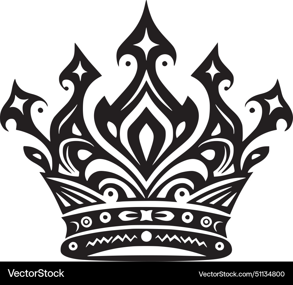 Crown - high quality logo ideal for t-shirt Vector Image