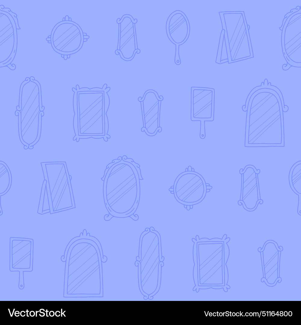 Outline collection decorative frames mirror Vector Image