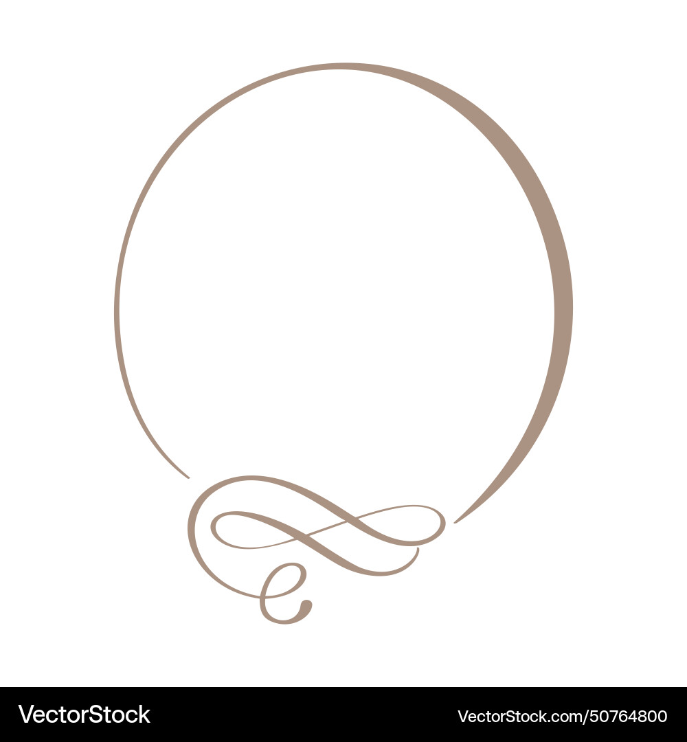 Quote speech frame vintage icon hand drawn round Vector Image