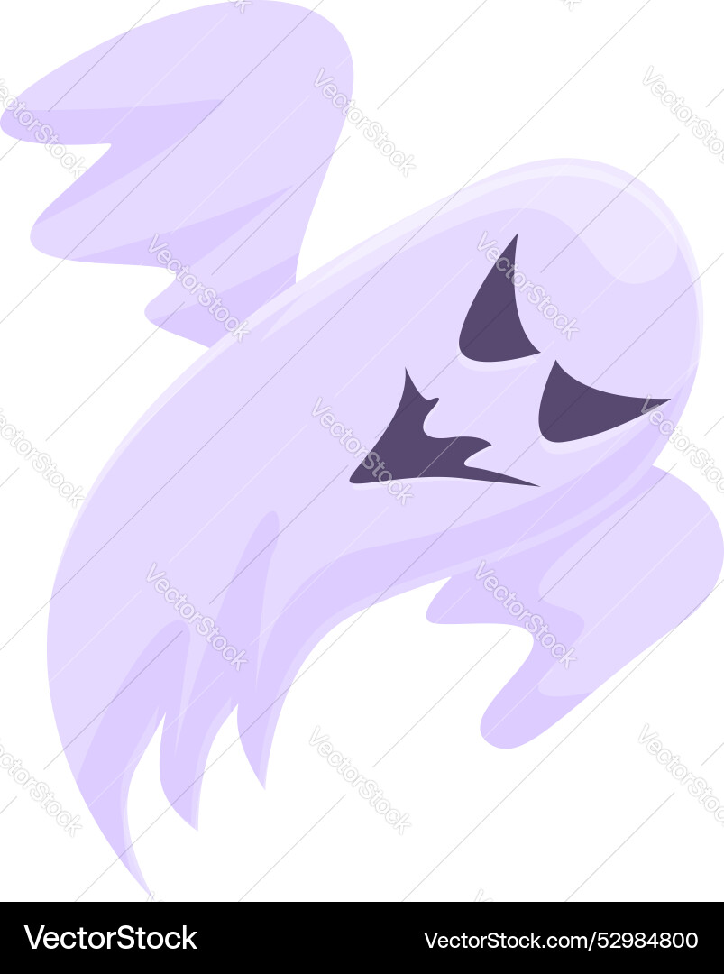 Schrecklicher Geist fliegend mit wütendem Ausdruck halloween