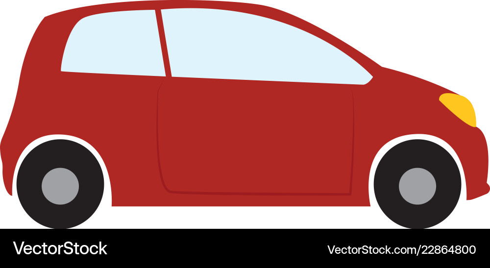 Side view of a car Royalty Free Vector Image - VectorStock