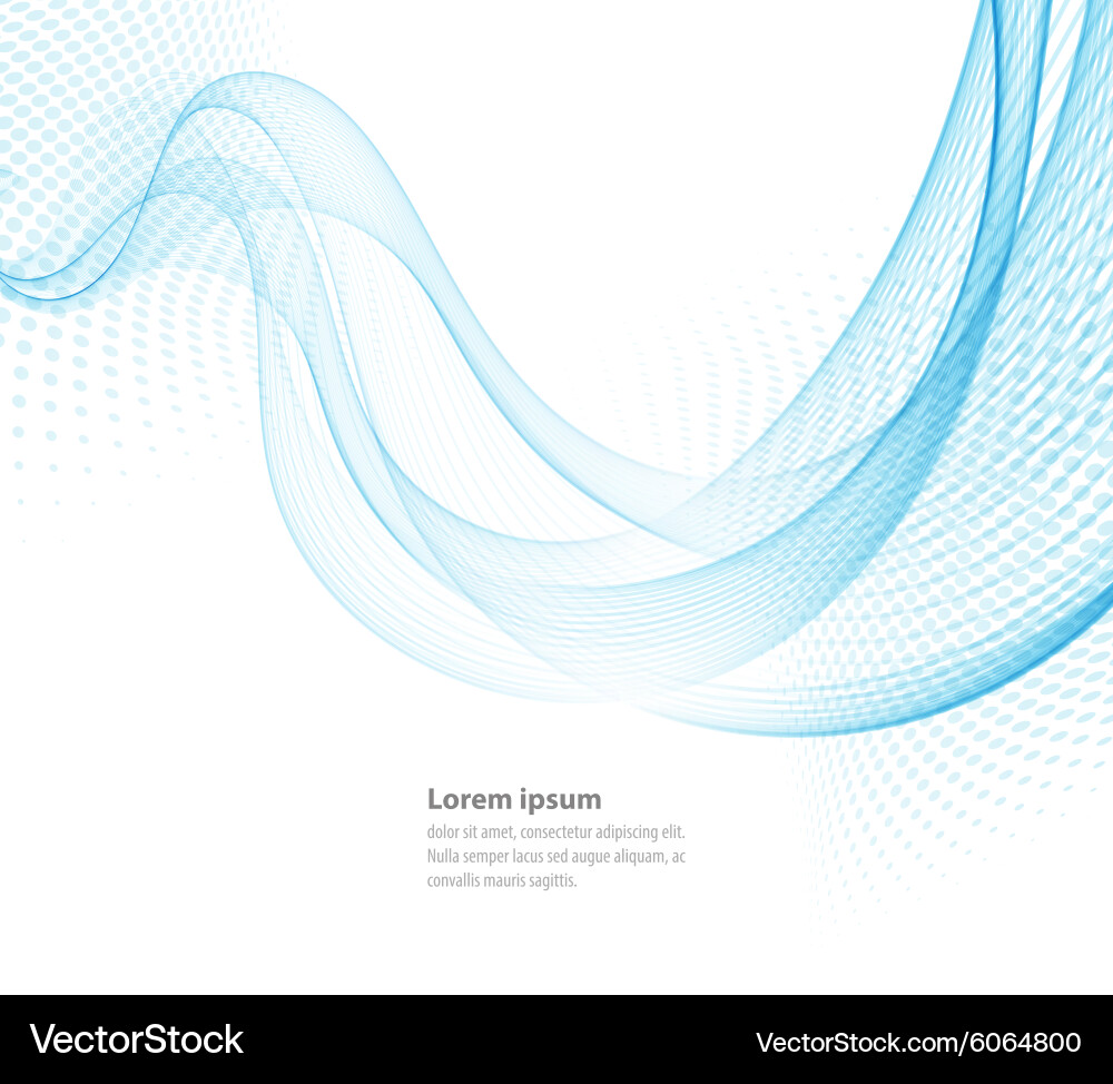 Smooth abstract waves Royalty Free Vector Image