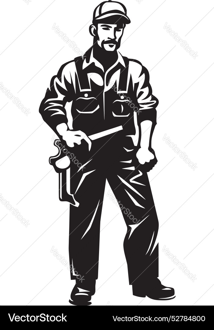 Strength in unity logo of essential worker Vector Image
